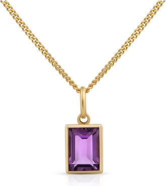 Orolino Halskette 585 Gold mit echtem Amethyst 42/45cm lang