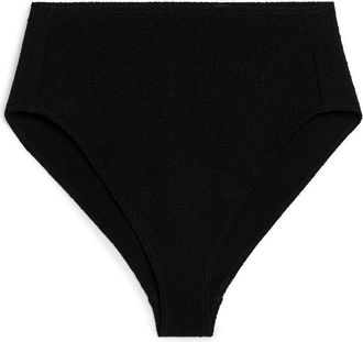 Arket Crinkle-Bikinihose -Schwarz