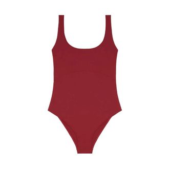 Lido Eleganter Schwarzer Badeanzug - - Swimwear - Damen - Rot - XL
