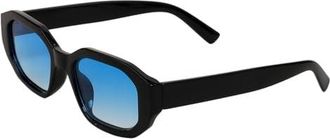 Generic Lunettes De Soleil R&eacute;tro Carr&eacute;es &Agrave; Petite Monture, UV400, Vacances, Plage, Sports, Hommes Et Femmes(Blue)