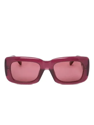 The Attico lunettes de soleil &agrave; monture carr&eacute;e - Rouge