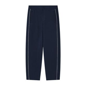 Emporio Armani Double-Jersey-Hose mit Paspelierung - - Trousers - Herren - Blau - 2XL