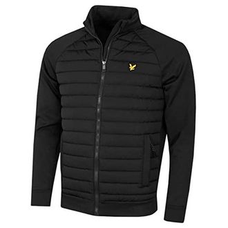 Lyle & Scott Hommes Veste Golf Molles isol&eacute;e int&eacute;gr&eacute;e - Jet Noir - S