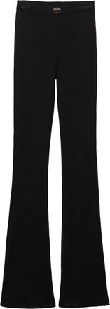 Prada Schlaghose aus geripptem Strick - Schwarz