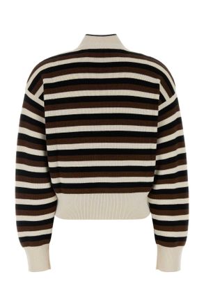 Brunello Cucinelli Womens Embroidered Cotton Cardigan C0z10 Exterior: Maglieria Sweater