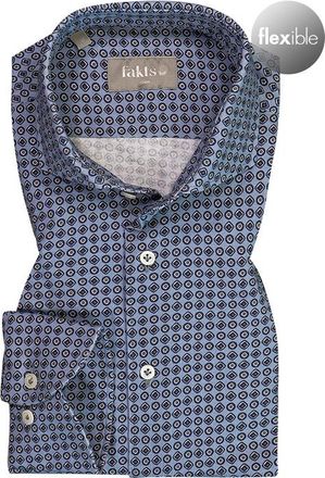 Fakts Herren Hemd blau Jersey