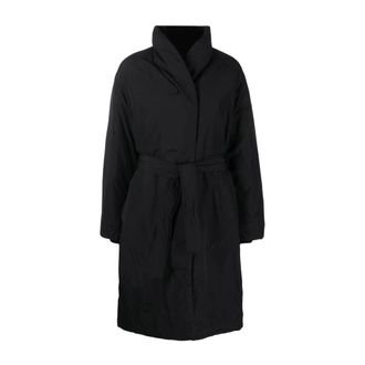Calvin Klein Puffer Parka Mantel - - Coats - Damen - Schwarzk - L
