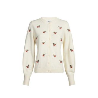 Object Cardigan avec broderie &agrave; motif