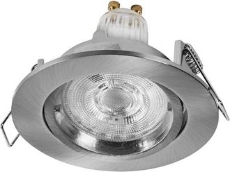 Osram Spot Set Twistlock LED Einbaustrahler Flexibel Satin-Nickel, 2,6W 2700K Warmwei&szlig;, Aluminium, Twistlock-System