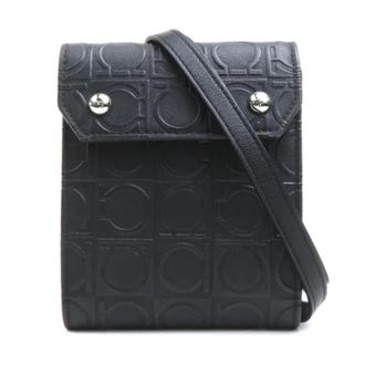 Ferragamo unisex, Pre-owned, Noir, Taille: ONE Size Sac bandouli&egrave;re en cuir Pre-owned