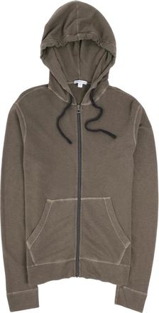 James Perse Homme, Sweatshirts et sweats &agrave; capuche, Gris, Taille: S Vintage French Terry Zip Up Sweat &agrave; capuche