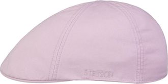 Stetson Texas Cotton Flatcap UV Schutz 40+ Unifarbene Schirmm&uuml;tze Fr&uuml;hjahr Sommer rosa XL (60-61 cm)