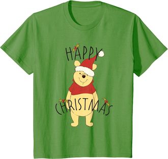 Disney Weihnachten Winnie The Pooh Happy Christmas Holly T-Shirt