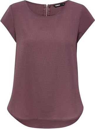 Only Only Femme Onlvic S/S Solid Top Noos Ptm T shirt, Rose Brown, 36 EU