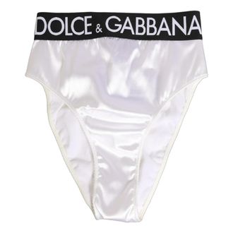Dolce & Gabbana Satin High-Waist Brief - - Underwear - Herren - Wei&szlig; - S