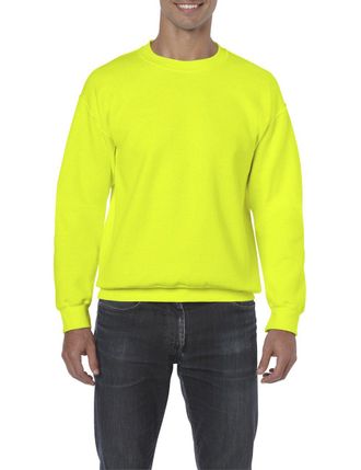 Gildan Herren Adult 50/50 Cotton/Poly.Crew Neck Sweat /18000 Sweatshirt, Gelb (Safety Green 188), XX-Large (Herstellergröße: XXL)