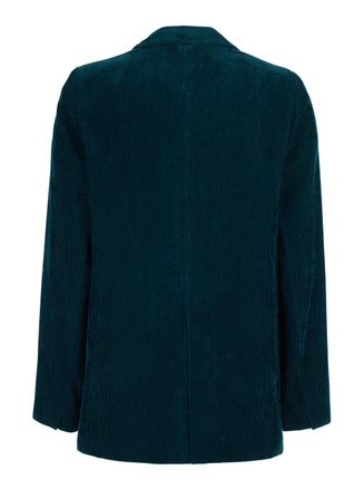 Forte_Forte Womens Jacket Single-Breasted Corduroy Blue Viscose Blazers