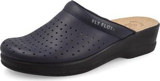 FLY FLOT Altavalle, Sandales Femme avec Trous Respirants, Semelle int&eacute;rieure en Cuir Glissante, Bleu, 35 EU
