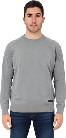 John Richmond Homme, Pulls, Gris, Taille: 2XL Pull en maille &agrave; col rond