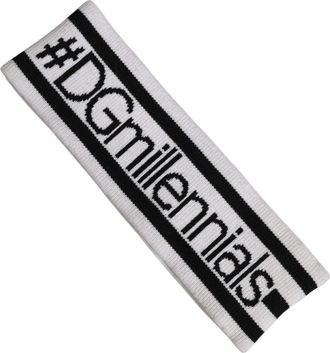 Dolce & Gabbana DGmillennials Strick-Haarband - - Accessories - Damen - Wei&szlig; - ONE SIZE