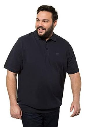 JP1880 Hommes Grandes Tailles L-8XL Jusquau 8XL - Polo &agrave; imprim&eacute; Poitrine JP1880. Ventre Confort, Maille piqu&eacute;e. Marine fonc&eacute; 10XL 712617730-10XL