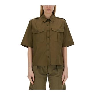 Aspesi Short Sleeve Utility Shirt - - Blouses & Shirts - Damen - Gr&uuml;n - S