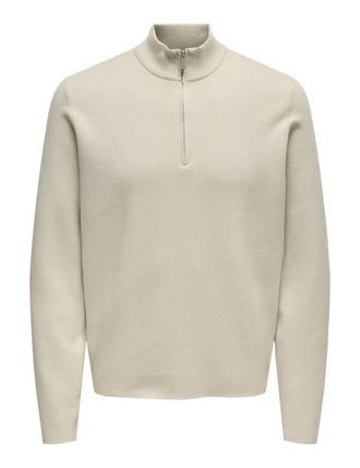 Only & Sons ONSCOOPER REG 12 Half Zip HIGH Neck Knit