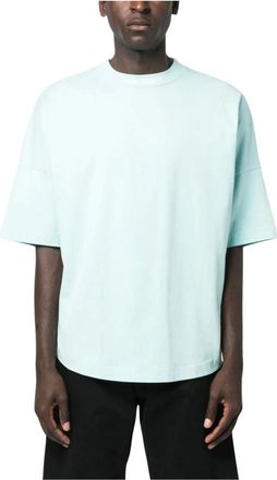 Palm Angels Homme, Tops, Bleu, Taille: L Classic Logo Over Tee