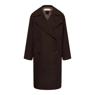 Inwear Doppelreihiger Mantel - - Coats - Damen - Braun - 3XL