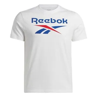 Reebok Id-Big Logo T-Shirt, White, XS Homme