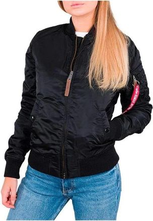 Alpha Industries Femme, Vestes, Noir, Taille: 36 FR WM Ma-1 VF 59 Jacket