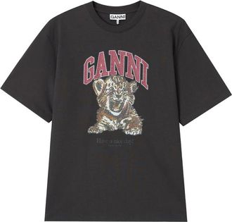 Ganni T-shirt With Tiger