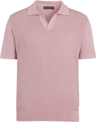 Oscar Jacobson Homme, Pulls, Rose, Taille: M Alf Bomuld Polo Skjorte