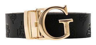 Guess G&uuml;rtel Jena Adjustable And Reversible Pant Belt W105 Black/Dark Taupe schwarz creme k&uuml;rzbar wendbar