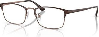 Ray-Ban Rb8772d Optics Titanium Braun Auf Kupfer Fassung Klar Glas Polarisiert 54-18