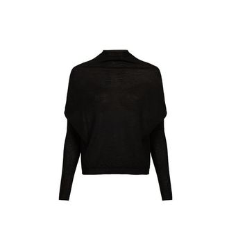 Rick Owens Pull droit col rond en laine