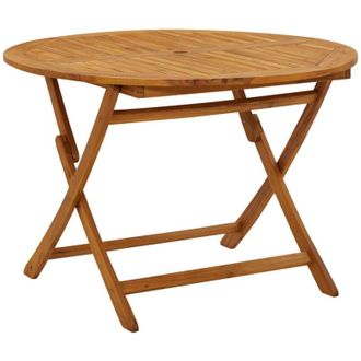 vidaXL Vidaxl - Table pliable de jardin 110 cm Bois dacacia massif
