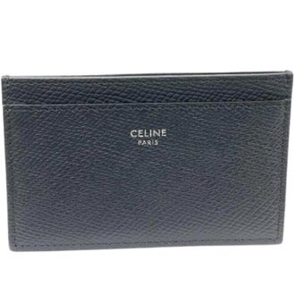 Celine Pre-owned Leder Portemonnaies - - Pre-owned - Damen - Blau - ONE SIZE