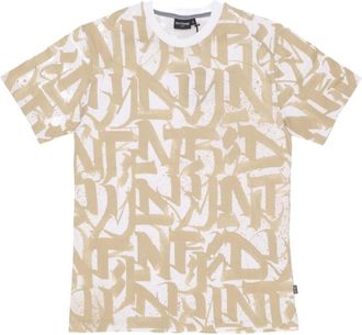 Dolly Noire Textur Tee Wei&szlig; Herren T-Shirt - - Tops - Herren - Braun - L