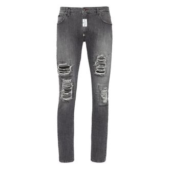Philipp Plein Rock Star Denim Hose - - Jeans - Herren - Grau - W30