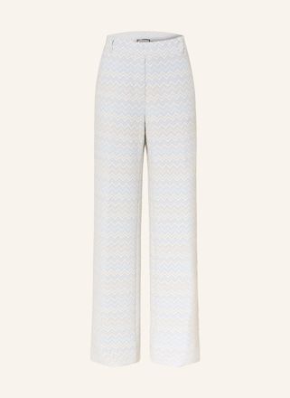 Sem per Lei Sem Per Lei Marlenehose Mit Glitzergarn blau