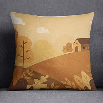 Bonamaison Le Jardin du Lin Kissenh&uuml;llen, Cotton, Mehrfarbig, 45x45