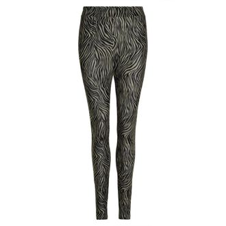 In Front Mesh Leggings mit Print und Weicher Qualit&auml;t - - Trousers - Damen - Schwarzk - S
