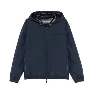 Moncler Homme, Vestes, Bleu, Taille: S Berguns Reversible Jacket