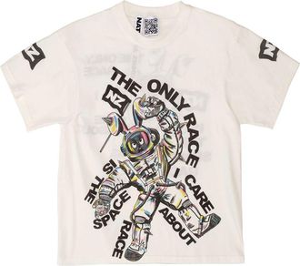 Natasha Zinko T-Shirt mit grafischem Print - Weiß