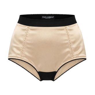 Dolce & Gabbana Seiden-Slips - - Underwear - Damen - Beige - S