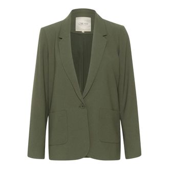 Cream CRCocamia LS Blazer - Femme - Vestes - Vert - Taille: 38 FR