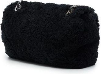 Chanel Sac bandouli&egrave;re matelass&eacute; en tissu &eacute;ponge Pre-owned - Femme - Pre-owned - Noir - Taille: ONE Size