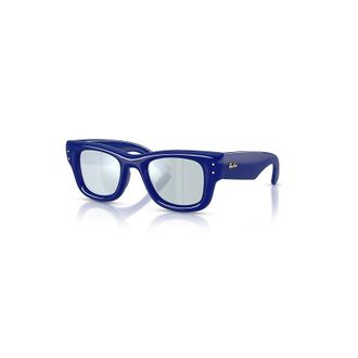 Ray-Ban Wayfarer Puffer Special Collection Sonnenbrillen Blau Fassung Gr&uuml;n Glas 47-23