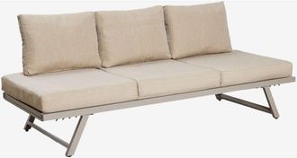 Sklum Sklum - 3-Sitzer-Gartensofa Libanc, verstellbar Braun Tapioca - Braun Mokka